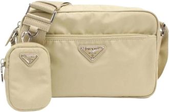 Prada Sac bandouli&egrave;re vintage en nylon Pre-owned - Femme - Pre-owned - Beige - Taille: ONE Size
