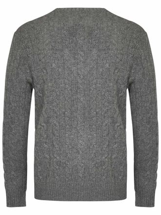 Polo Ralph Lauren Cable-Knit Wool-Cashmere Sweater - Gray