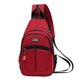 Generic Southwestern Sac de messager pour femme, sac &agrave; dos de grande capacit&eacute;, sac de messager, sac &agrave; bandouli&egrave;re, polyvalent, Rouge (rosso), Taille Unique