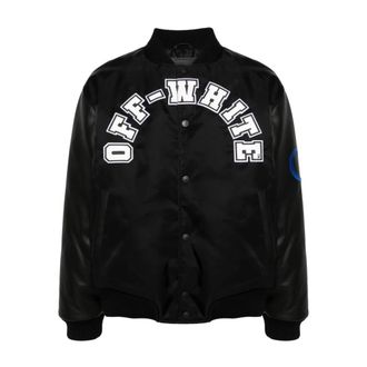 Off-white Baseball Over Varsity Jacke - - Jackets - Herren - Schwarzk - L