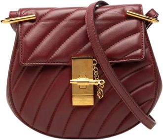 Chlo&eacute; Sac bandouli&egrave;re Drew Bijou Pre-owned - Femme - Pre-owned - Rouge - Taille: ONE Size