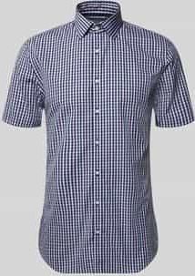 Jake*s Slim Fit Business-Hemd aus Baumwolle mit Kentkragen