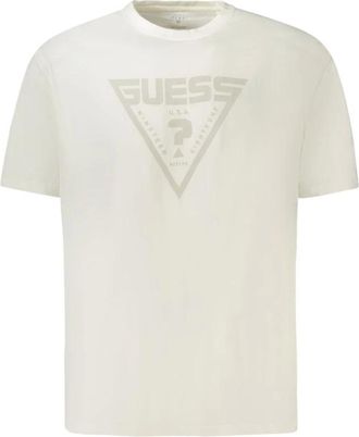 Guess Homme, Tops, Blanc, Taille: M Logo T-Shirt
