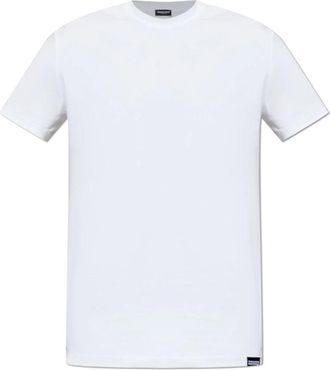 Dsquared2 Homme, Tops, Blanc, Taille: XL T-shirt Sous-v&ecirc;tement &agrave; Col Rond