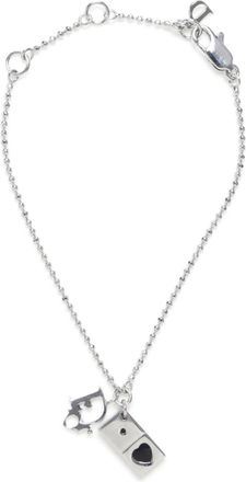 Dior CD Heart Armband - Silber