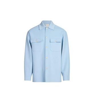 Dr&ocirc;le de Monsieur Surchemise &agrave; col classique en laine m&eacute;lang&eacute;e