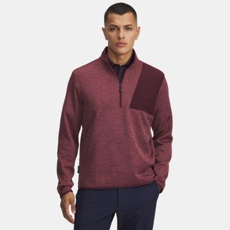 Under Armour Drive SweaterFleece Oberteil mit.5-Zip für Herren dunkles Kastanienbraun / dunkles Kastanienbraun XXL