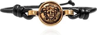 Versace unisex, Accessoires, Noir, Taille: ONE Size Medusa Leather Bracelet