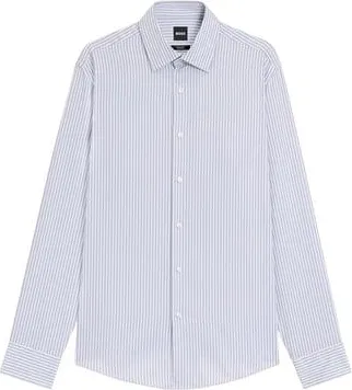 HUGO BOSS Chemise &agrave; rayures en coton
