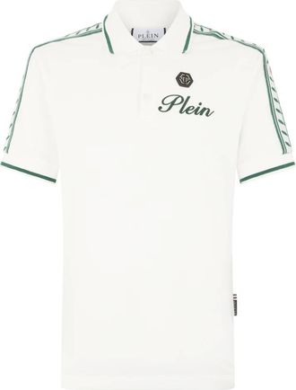 Philipp Plein Homme, Tops, Blanc, Taille: XL Polo Piquet