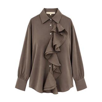 Nouvelle/Silk95Five Seidenhemd - - Blouses & Shirts - Damen - Braun - S