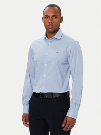 Tommy Hilfiger Hemd Gingham MW0MW42931 Hellblau Regular Fit