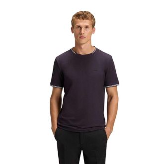 HUGO BOSS Taul T-Shirt f&uuml;r Herren, kurz&auml;rmlig (Violett)