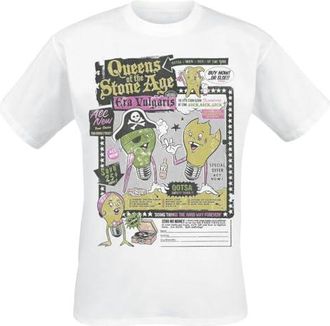 Queens Of The Stone Age Era Vulgaris Mailaway Homme T-Shirt Manches Courtes Blanc L