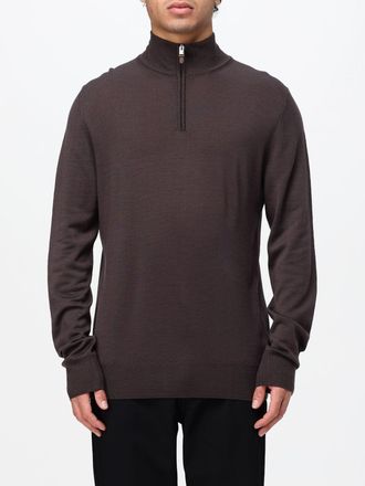 Canali Merinowoll-Rollkragenpullover mit halbem Rei&szlig;verschluss