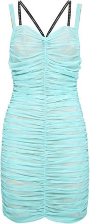 Philipp Plein Femme, Robes, Bleu, Taille: 42 FR Short Dress Studs