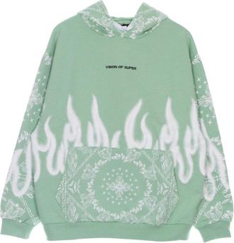 Vision Of Super Vision OF Super, Homme, Sweatshirts et sweats &agrave; capuche, Vert, Taille: XL SweaT-shirt &agrave; capuche Bandana
