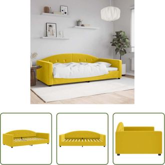 vidaXL vidaXL Schlafsofa - Tagesbett Gelb 100x200 cm Samt
