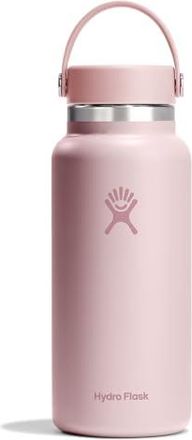 Hydro Flask Wide Mouth Gourde Isotherme 946 ml (32 oz) - Bouteille Inox à Isolation Sous Vide - Bouchon Antifuite et Revêtement par Poudre - Trillium