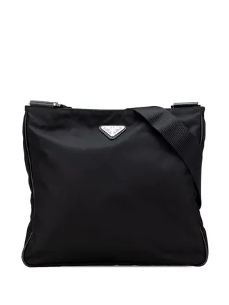 Prada sac à bandoulière à fermeture zippée (2013-2025) - Noir