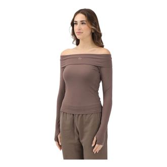 adidas Damen, Oberteile, Braun, XSGr&ouml;&szlig;e