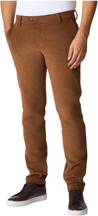 Brooks Brothers Homme, Pantalons, Brun, Taille: W34 Chinos en velours c&ocirc;tel&eacute; de coton coupe slim