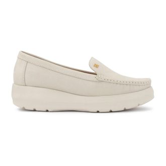 Kazar Nubuk-Halbschuhe mit dicker Sohle - - Shoes - Damen - Wei&szlig; - 38 EU