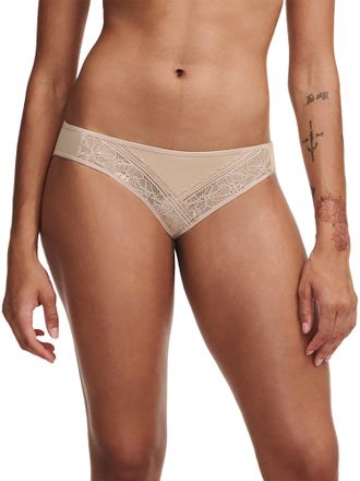 Chantelle Minislip CHANTELLE FLORAL TOUCH, Damen, Gr. 36, beige (golden beige), Obermaterial: 75% Polyamid, 25% Elasthan, k&ouml;rpernah, Unterhosen, Spitze, blickdi