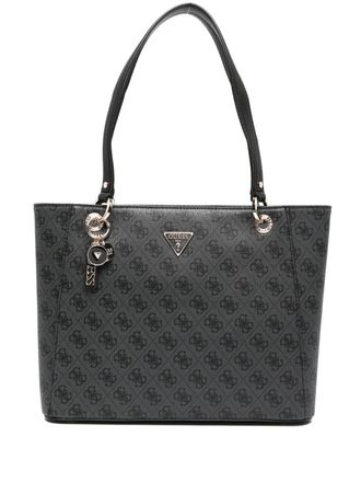 Guess Co Noelle Handtasche mit Monogrammmuster - Schwarz