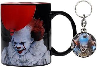 SD toys Tasse Pennywise + Schl&uuml;sselanh&auml;nger aus Metall IT