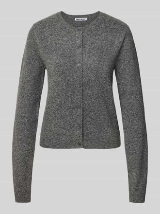 Review Regular Fit Strickjacke mit Lammwoll-Anteil