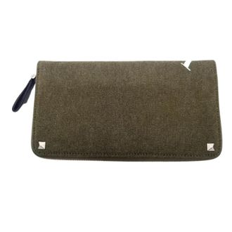 Valentino Pre-owned Canvas portemonnaies - - Pre-owned - Damen - Braun - ONE SIZE