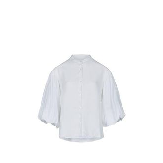 Mr Mood Chemise &agrave; manches bouffantes en lin