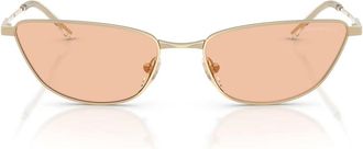 Emporio Armani unisex, Accessoires, Jaune, Taille: 55 MM Lunettes de soleil Cat-eye