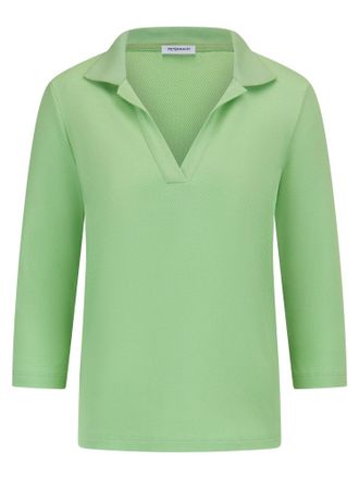 Peter Hahn Polo-Shirt 3/4-Arm Peter Hahn gr&uuml;n