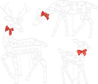 Generic Weihnachts-Rentier im Freien: Schlanke und gl&auml;nzende Silhouette, langlebiges Material, wasserdichte Oberfl&auml;che | Partydekoration im Freien f&uuml;r Haus, G