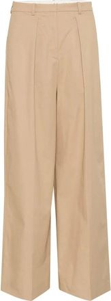 Soaked In Luxury Elegante Travertin Weite Hose - - Trousers - Damen - Beige - M