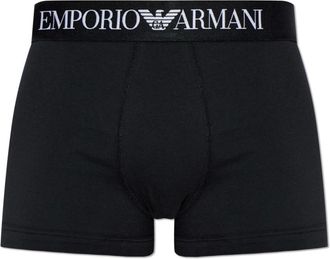 Emporio Armani Homme, Sous-v&ecirc;tements, Noir, Taille: M Boxer Briefs en Jersey Stretch