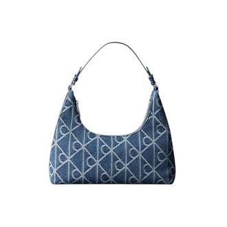 Calvin Klein Femme, Sacs, Bleu, Taille: ONE Size Emblem AOP Shoulder