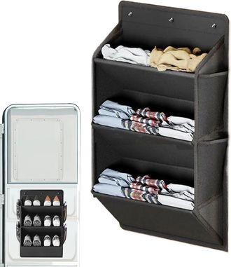 Generic 3 Schicht Schranktür Organizer, vertikaler schmaler Raumregal | Weites Reichweite O RV Dreischichtiger Türschuhregal, mehrere Funktionen wandmontierte
