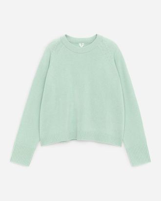 Arket Pullover Aus Reinem Kaschmir -T&uuml;rkis