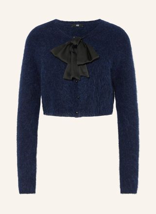 Riani Riani Cropped-Strickjacke Aus Alpaka blau