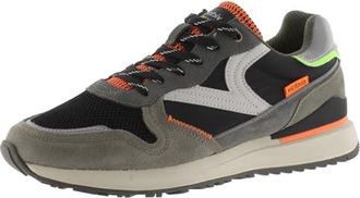 Victoria 1985 Basket Basse LEGGERA Nylon & Pièces Colorées & en Croûte De Cuir & Logo Rétro 8802112 pour Homme Negro 43