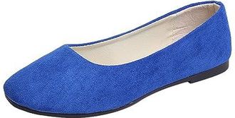 Generic Chaussures d&eacute;t&eacute; pour femme - Confortables et &eacute;l&eacute;gantes - Antid&eacute;rapantes - Couleur unie - &Agrave; enfiler - Plates - Confortables - Pour la plage, bleu, 36 E