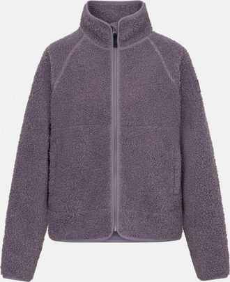 Derbe Derbe Damen Fleecejacke Kuschelby Lila Grau Teddy