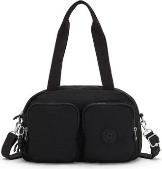 Kipling COOL DEFEA Mittelgroße Schultertasche, Black Noir (Schwarz)