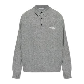 Acne Studios Wollstrick-Polohemd - - Tops - Herren - Grau - M