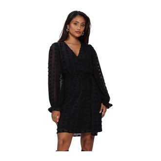 Y.A.S Dottie LS Wickelkleid - - Dresses - Damen - Schwarzk - XS