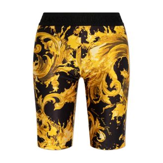 Versace Jeans Couture Femme, Pantalons, Noir, Taille: 34 FR Short Leggings