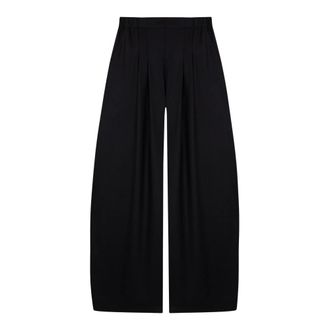 Cortana Weite Faltenhose - - Trousers - Damen - Schwarzk - S